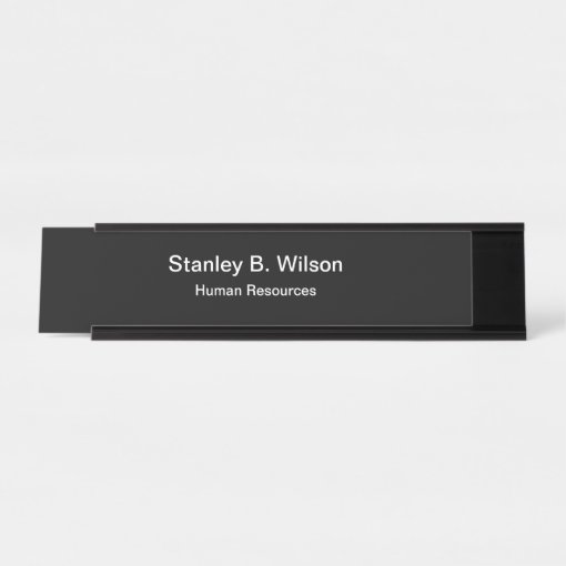 Human Resources Office Staff Desk Name Plate | Zazzle