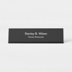 Human Resources Office Staff Desk Name Plate | Zazzle