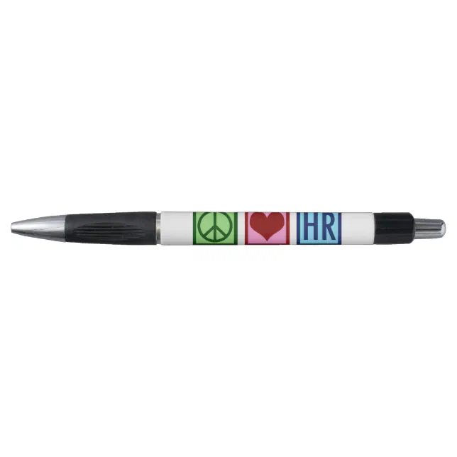 Human Resources Peace Love HR Pen | Zazzle