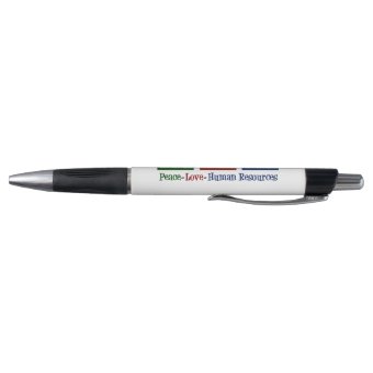 Human Resources Peace Love HR Pen | Zazzle