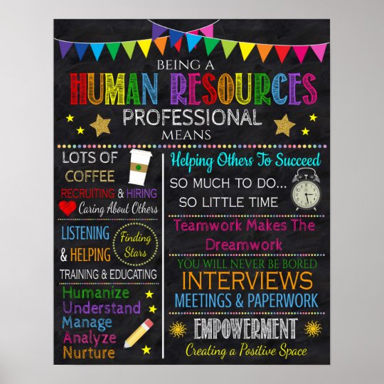 Human Resources Professional Office Poster | Zazzle.com