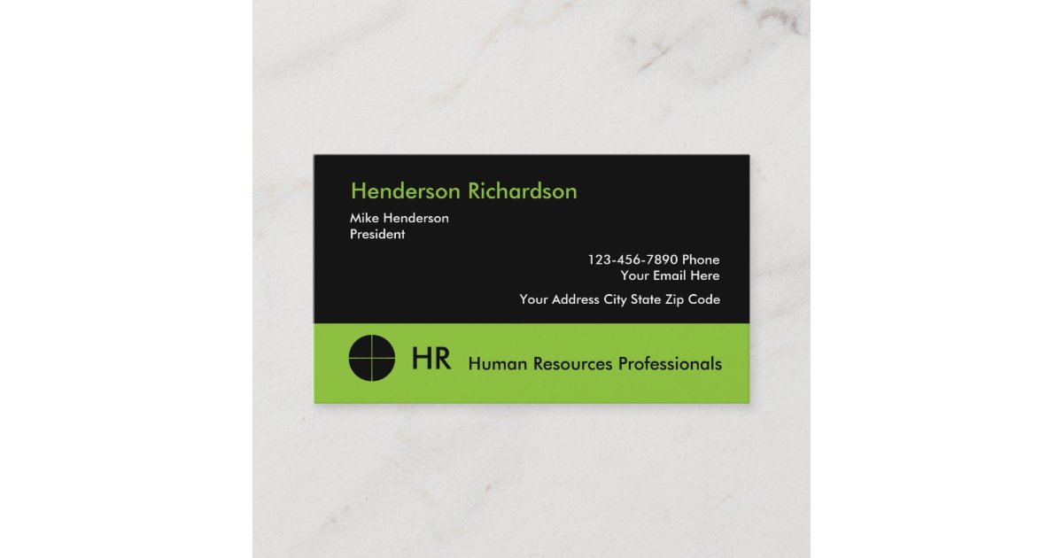 Human Resources Professionals Business Card | Zazzle.com
