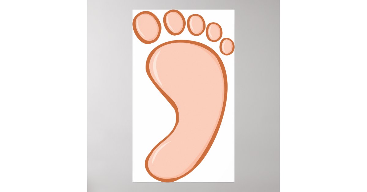 Human Right Foot Poster | Zazzle