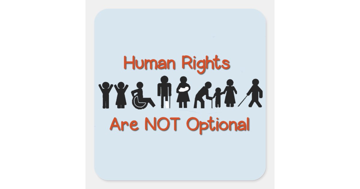 Human Rights Equality Disability Protest Sticker | Zazzle