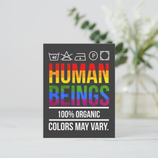 Human Rights Equality Support LGBT Awareness Postcard | Zazzle