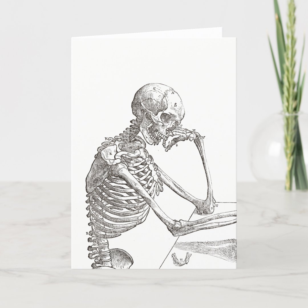 Human Skeleton Greeting Card | Zazzle