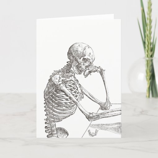 Human Skeleton Greeting Card | Zazzle