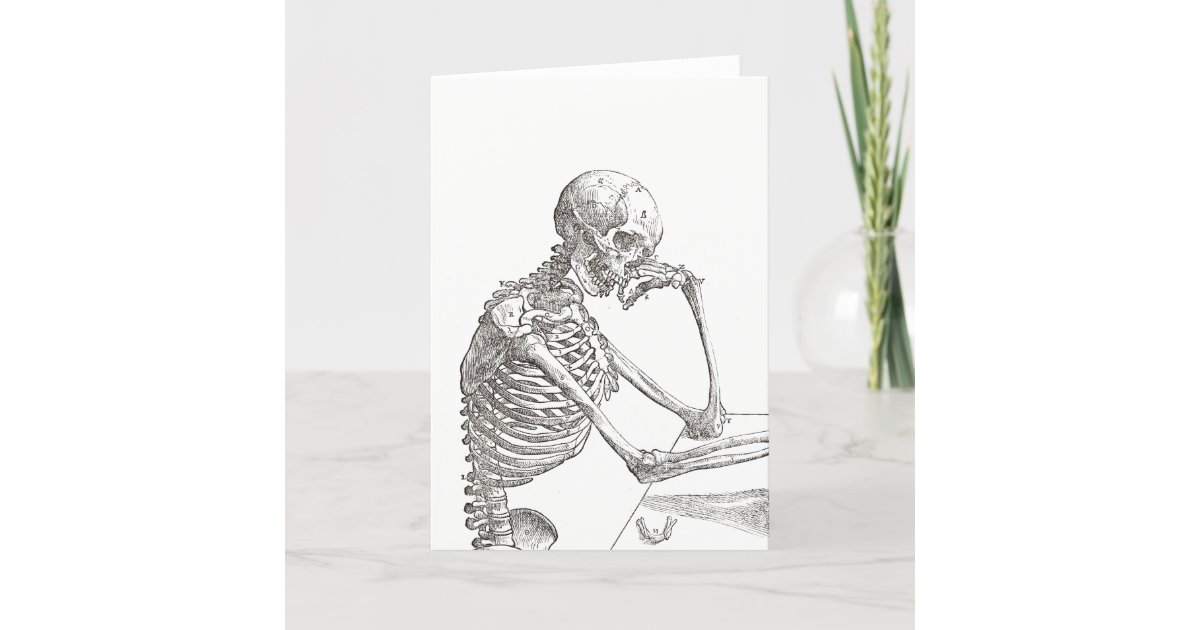 Human Skeleton Greeting Card | Zazzle