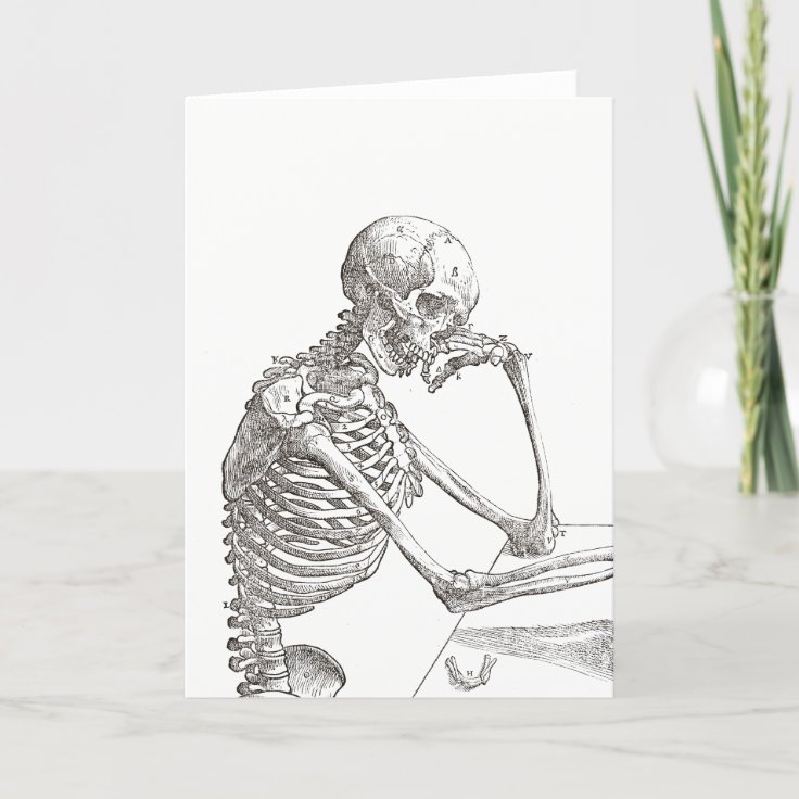Human Skeleton Greeting Card | Zazzle