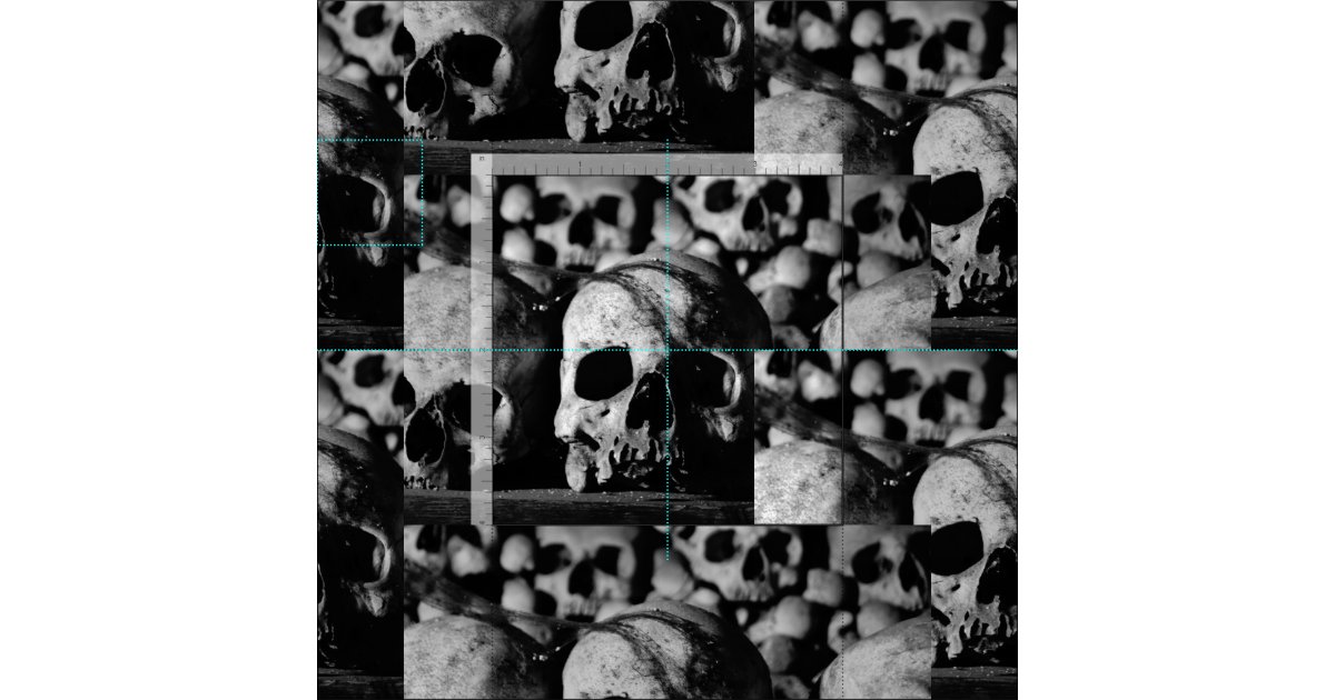 Human Skull Collection Fabric | Zazzle.com