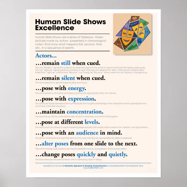 Human Slide Shows Excellence Poster | Zazzle