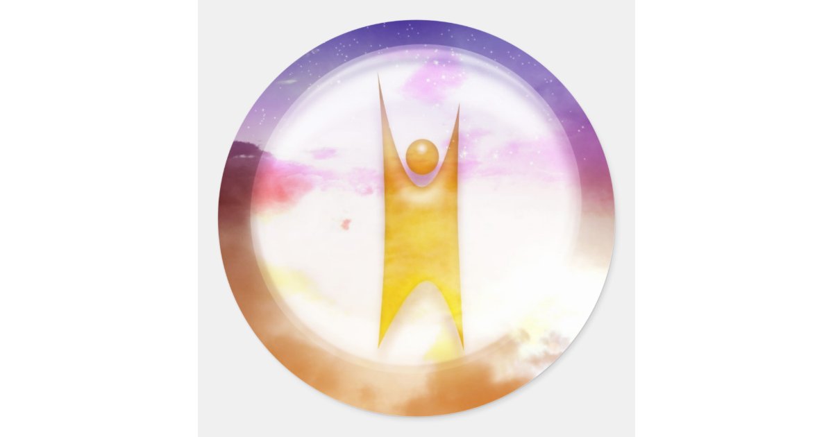 Humanism Symbol Classic Round Sticker | Zazzle