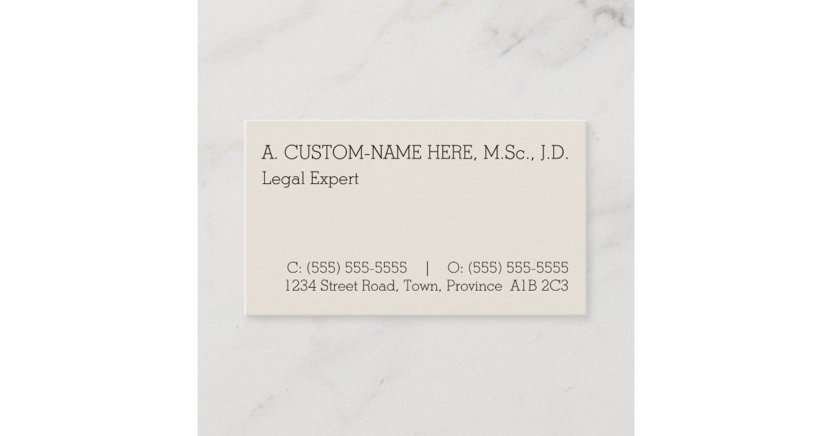 Humble, Simple, and Basic Business Card | Zazzle