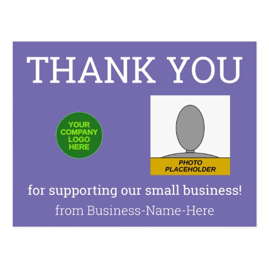 Humble Small Business "THANK YOU" Postcard | Zazzle.com