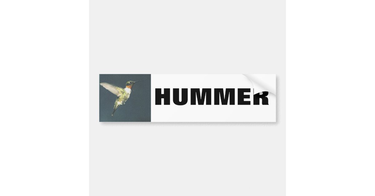 HUMMER Bumpersticker Bumper Sticker | Zazzle