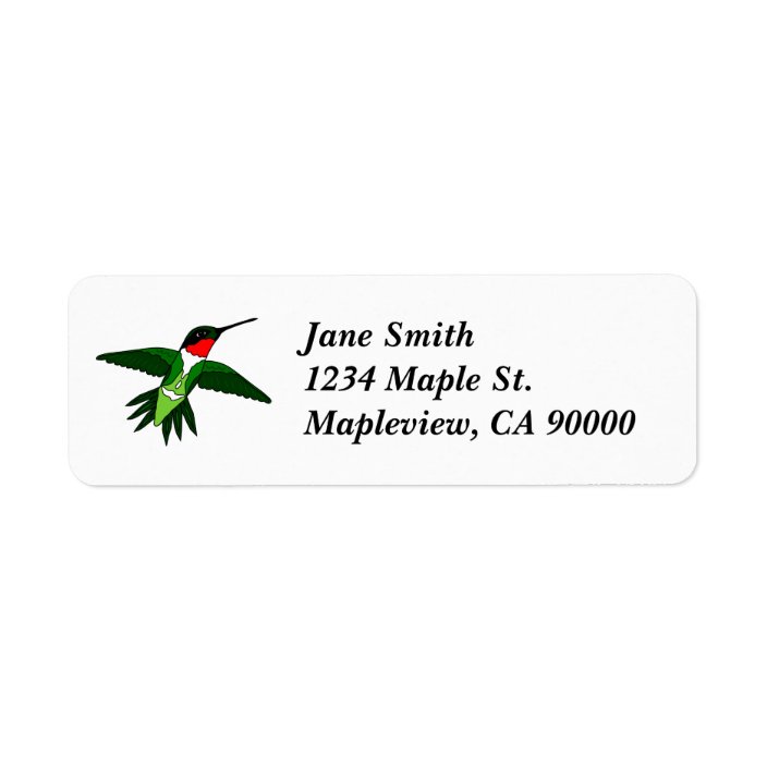 Hummingbird Address Labels | Zazzle.com