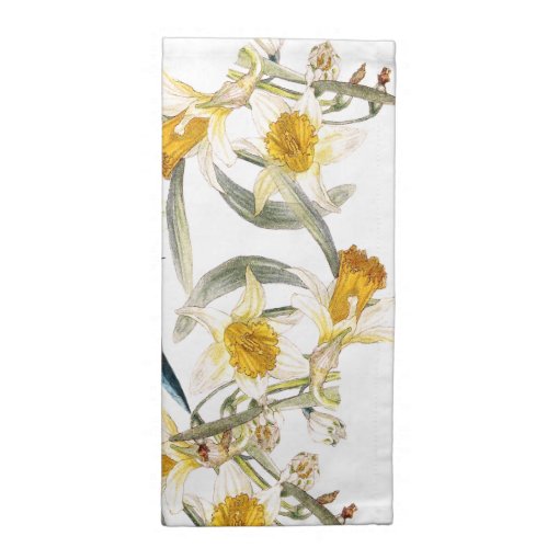 Hummingbird Birds Daffodil Flowers Cloth Napkins | Zazzle