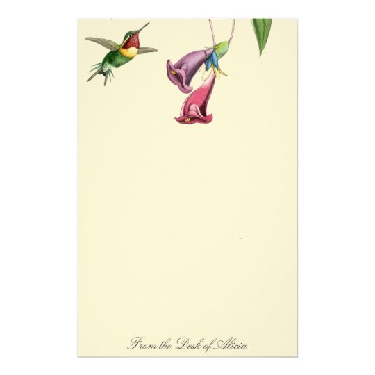 Hummingbird Birds Wildlife Animals Stationery | Zazzle.com