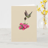 Hummingbird Birthday Card | Zazzle