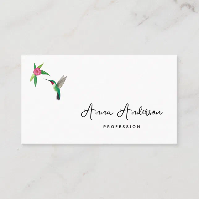 Hummingbird Business Card | Zazzle