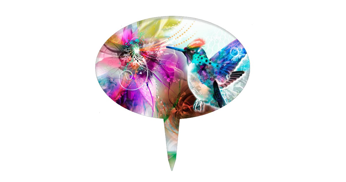 Hummingbird Cake Topper | Zazzle