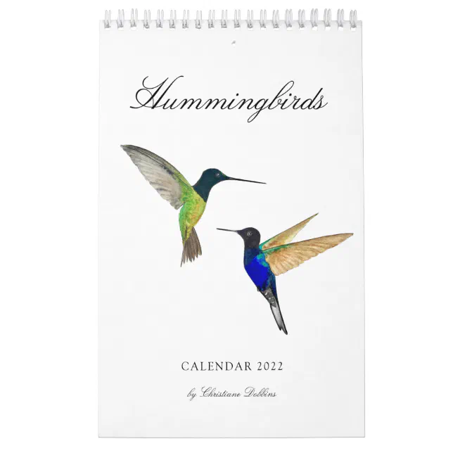 Hummingbird Calendar | Zazzle