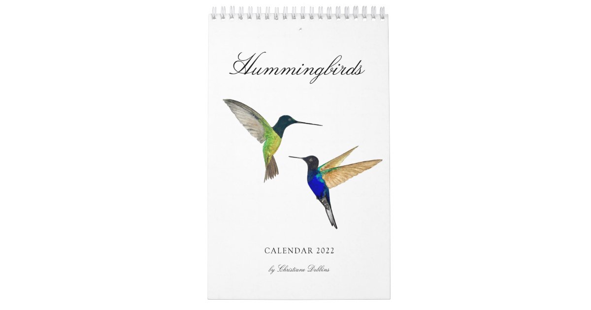 Hummingbird Calendar | Zazzle
