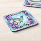 Hummingbird coasters with cork back - set of 6 | Zazzle