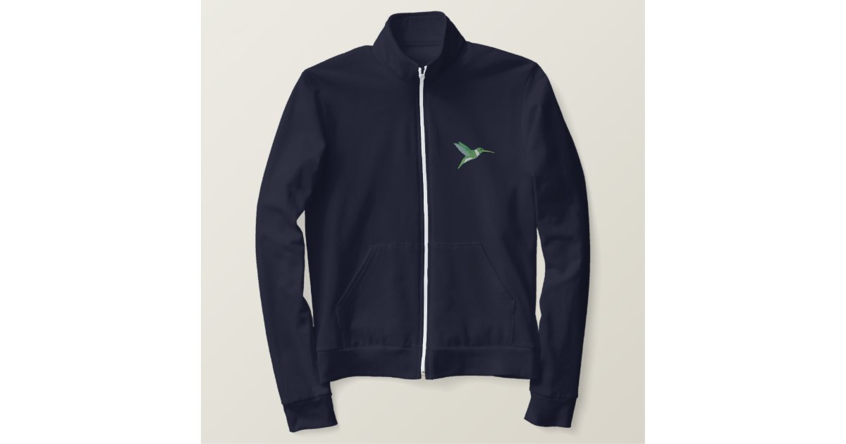 Hummingbird Embroidered Jacket | Zazzle