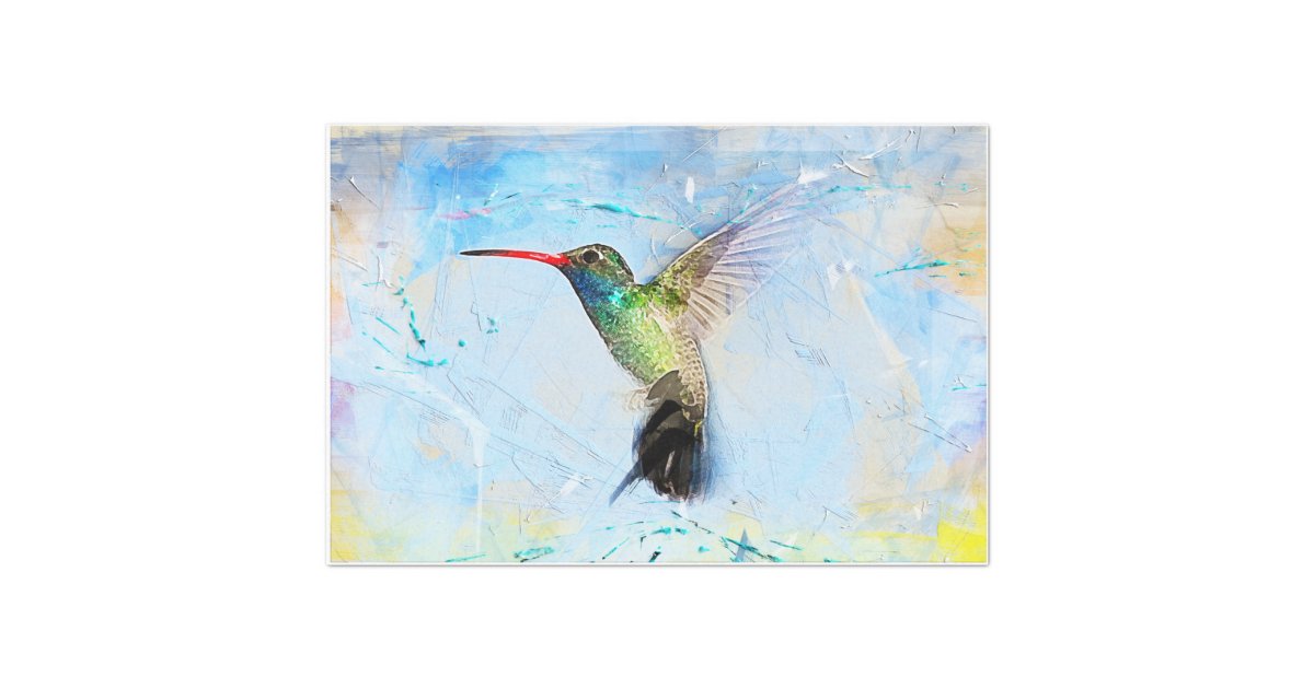 Hummingbird in Flight Tissue Paper | Zazzle