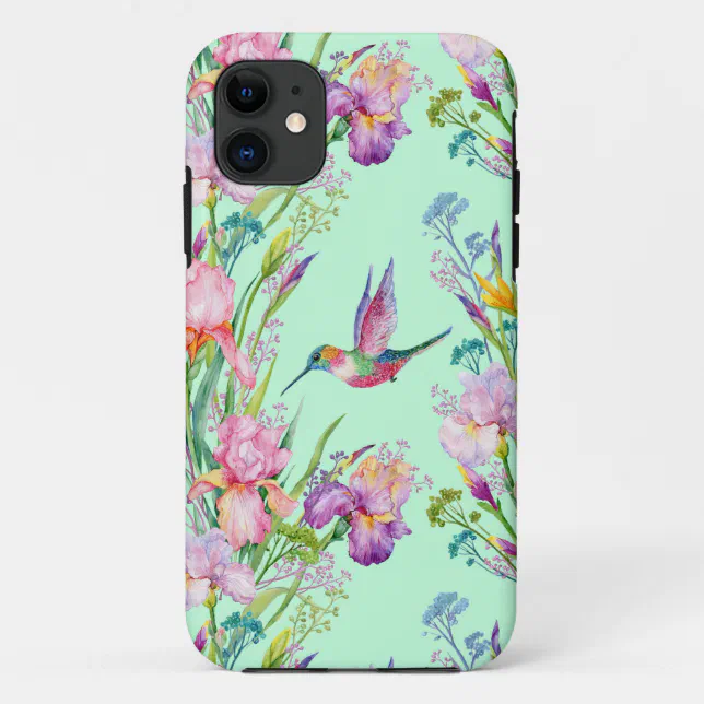 Hummingbird In The Garden Case-Mate iPhone Case | Zazzle