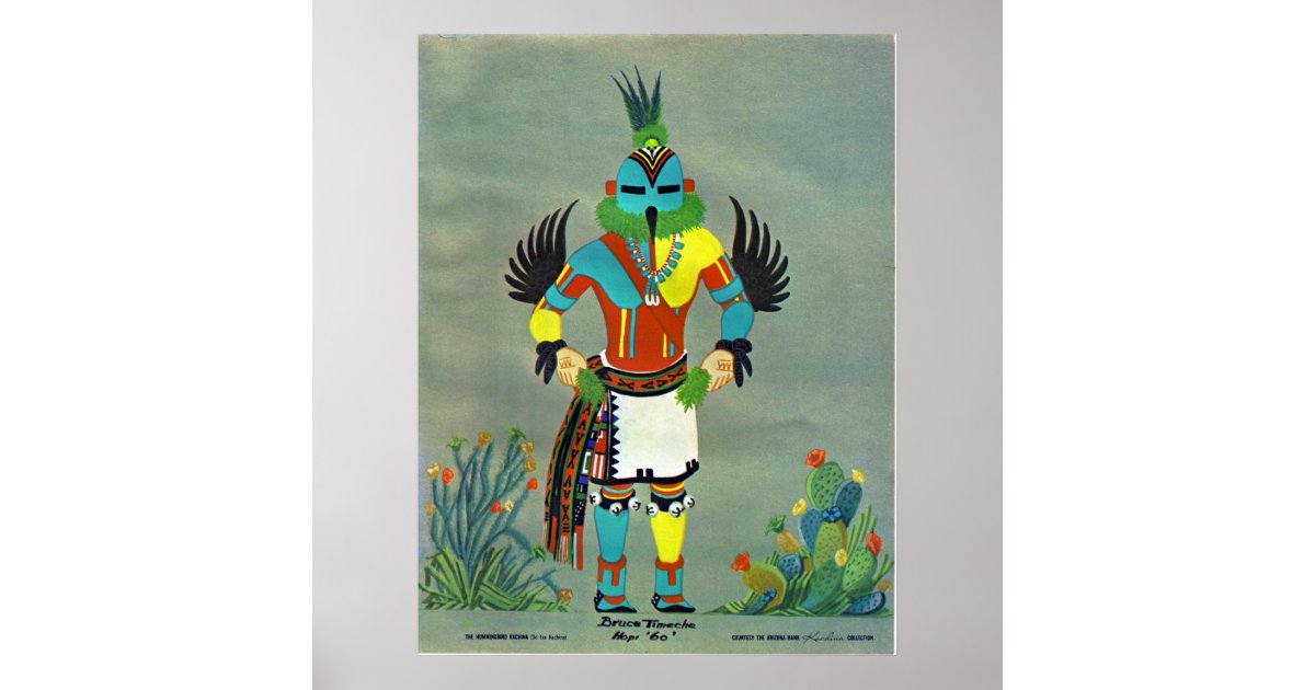 "Hummingbird" kachina Poster | Zazzle