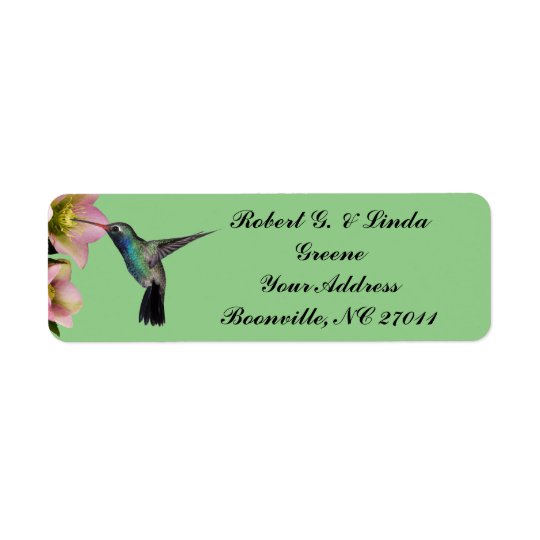HUMMINGBIRD LABEL | Zazzle.com