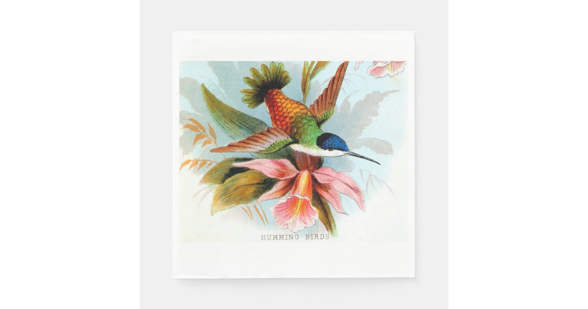 Hummingbird Luncheon Napkins | Zazzle