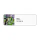 Hummingbird Pink Floral Wildlife Photo Label | Zazzle