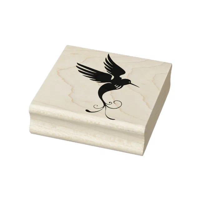 Hummingbird Rubber Stamp | Zazzle