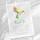 Hummingbird Sympathy Funeral Thank You Card | Zazzle