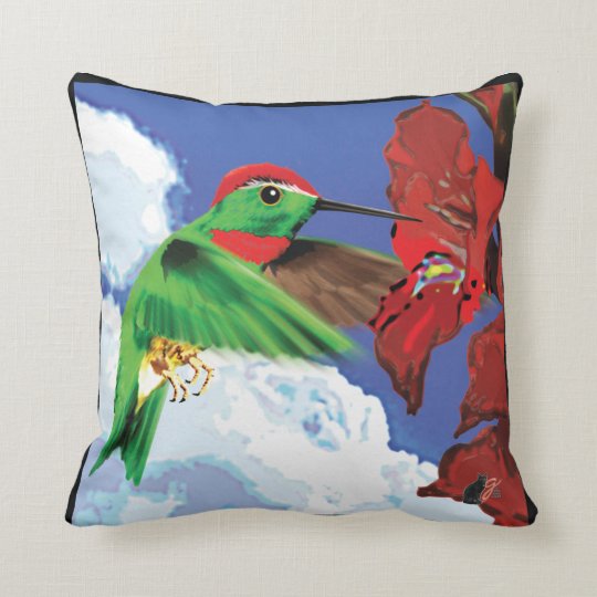 Hummingbird Throw Pillow | Zazzle.com