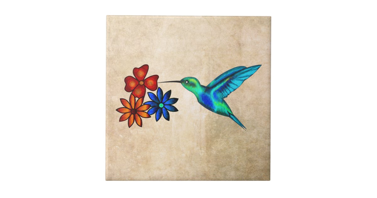 Hummingbird Tile | Zazzle