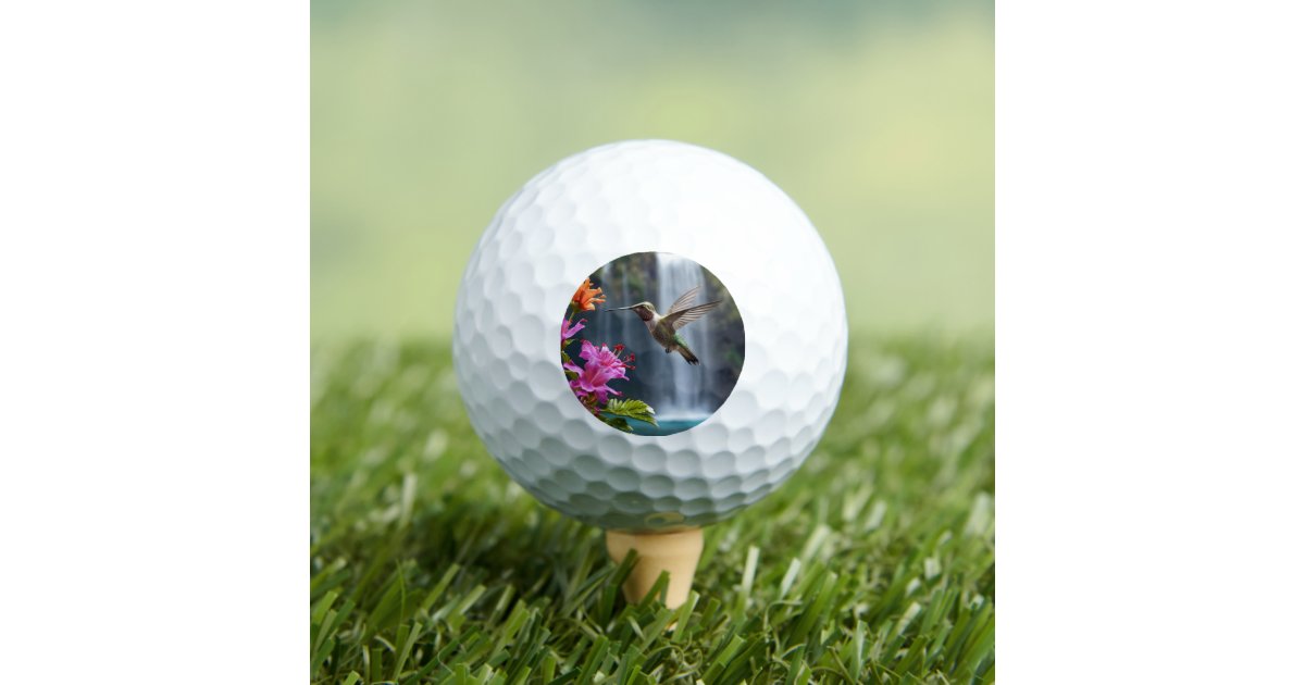 Hummingbird Waterfall Park, Golf Balls | Zazzle