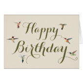 Hummingbirds Birthday Card | Zazzle