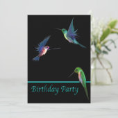 Hummingbirds Birthday Party Invitation | Zazzle
