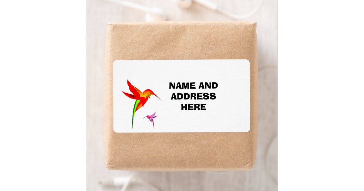 HUMMINGBIRDS SHIPPING ADDRESS LABELS | Zazzle
