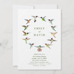 Hummingbirds Wedding Invitation | Zazzle