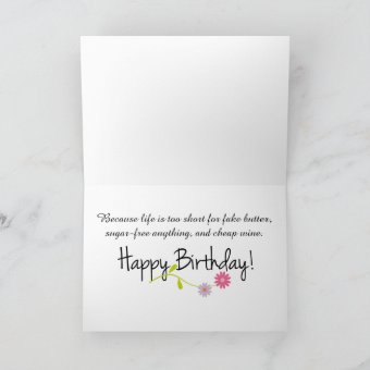 Humorous Birthday Indulgence Card | Zazzle