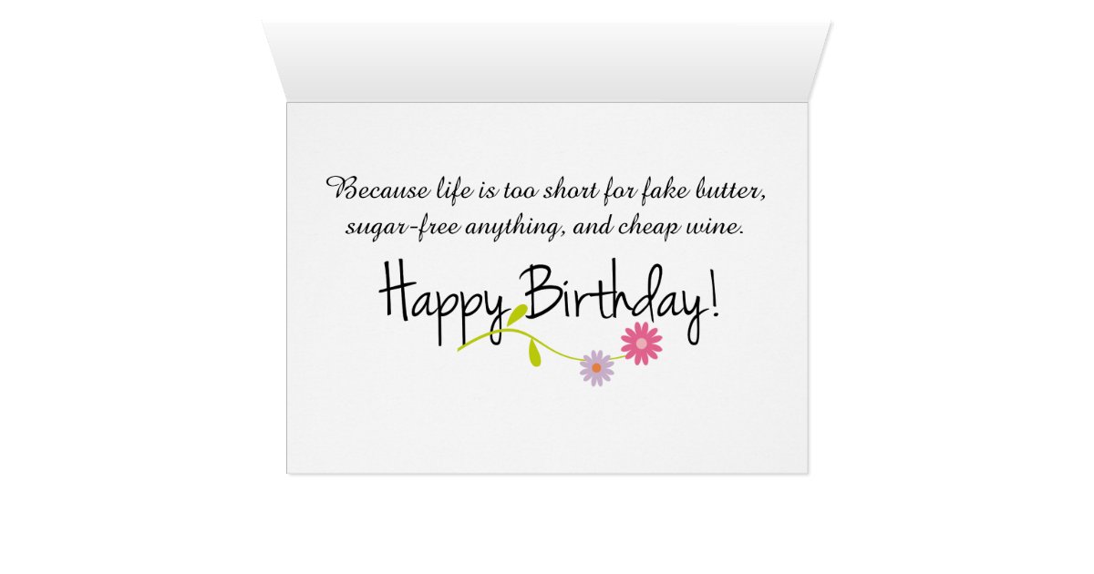 Humorous Birthday Indulgence Card | Zazzle