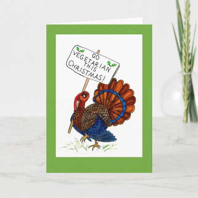 Humorous Christmas Turkey Greeting Card | Zazzle