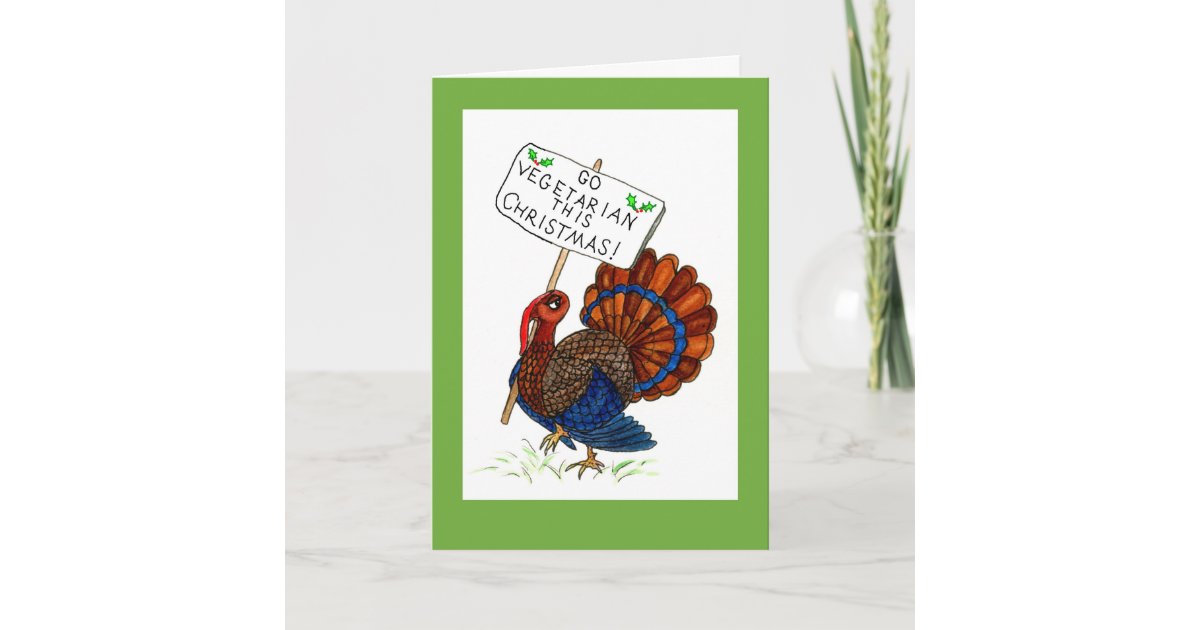 Humorous Christmas Turkey Greeting Card | Zazzle