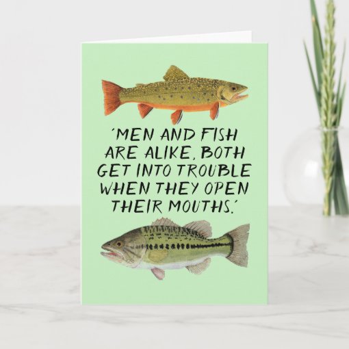 Humorous Fishing Card | Zazzle
