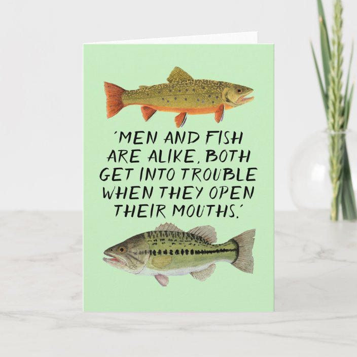 Humorous Fishing Card | Zazzle.com